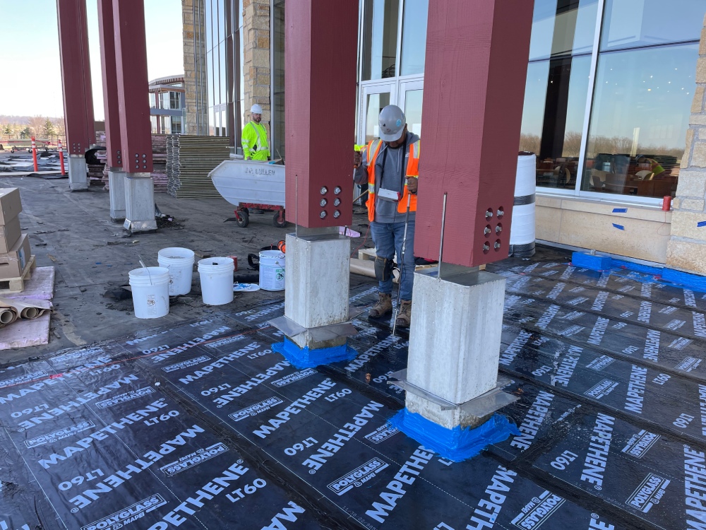 High Profile Amenity Deck Waterproofing Restoration Project Project in ...